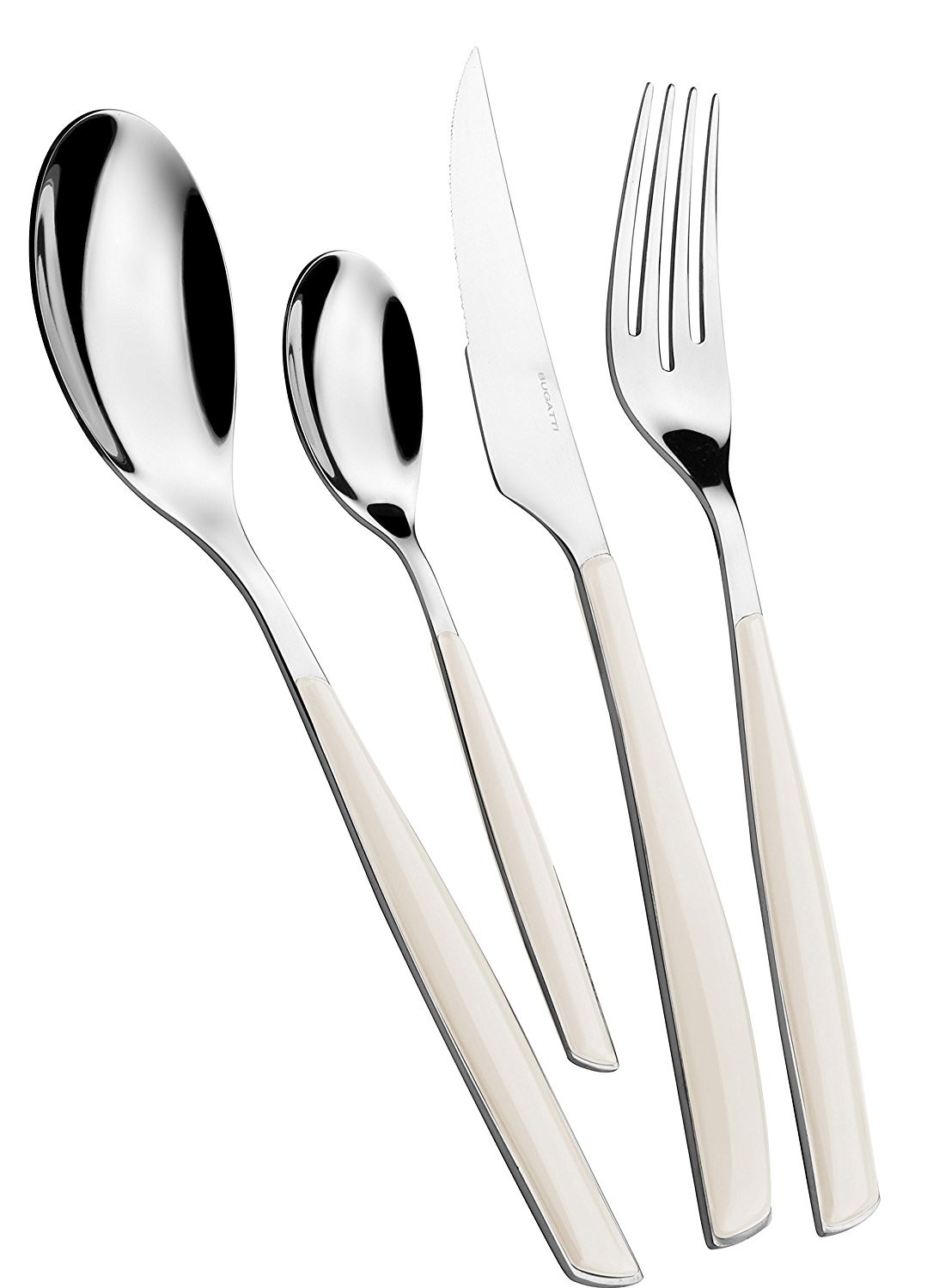 Couverts Glamour, couleur ivoire, marque Bugatti, couverts de table ...