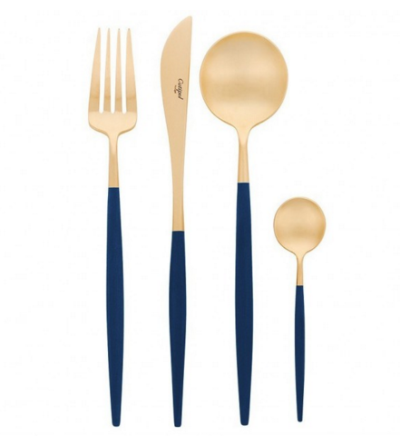 GOA CUTIPOL couverts dorés 24 pièces