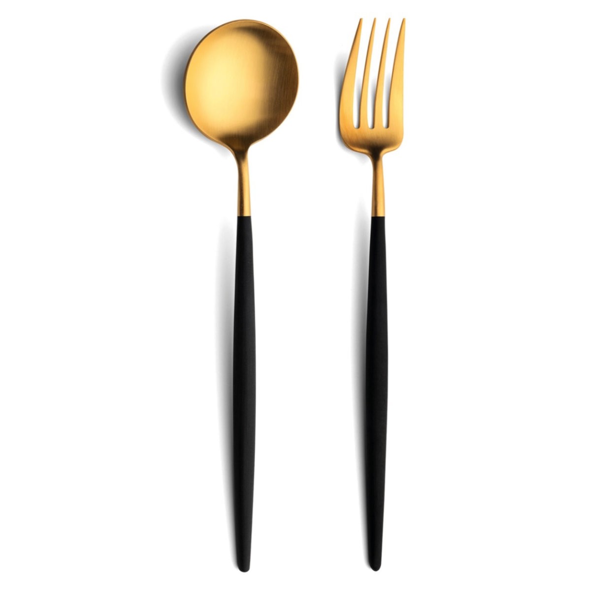 Set de 75 pièces Goa Cutipol noir et doré mat sans écrin